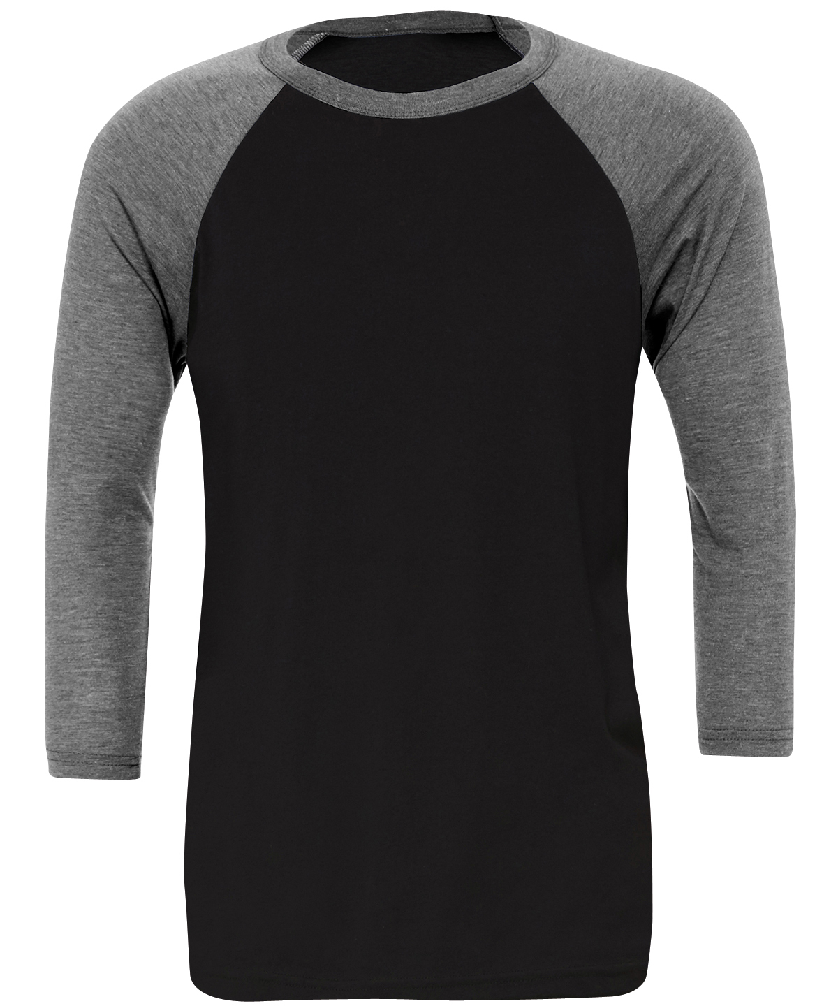 BE100 | Unisex triblend ¾ sleeve baseball t-shirt