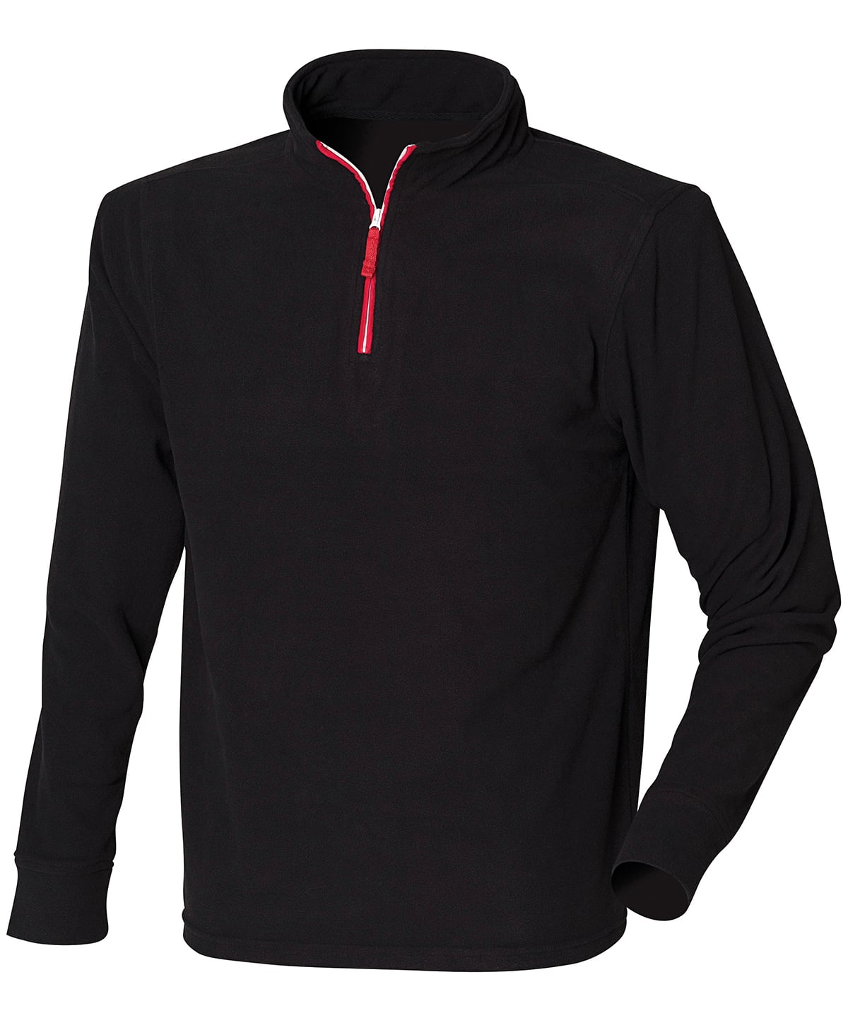 LV570 | ¼ zip long sleeve fleece piped