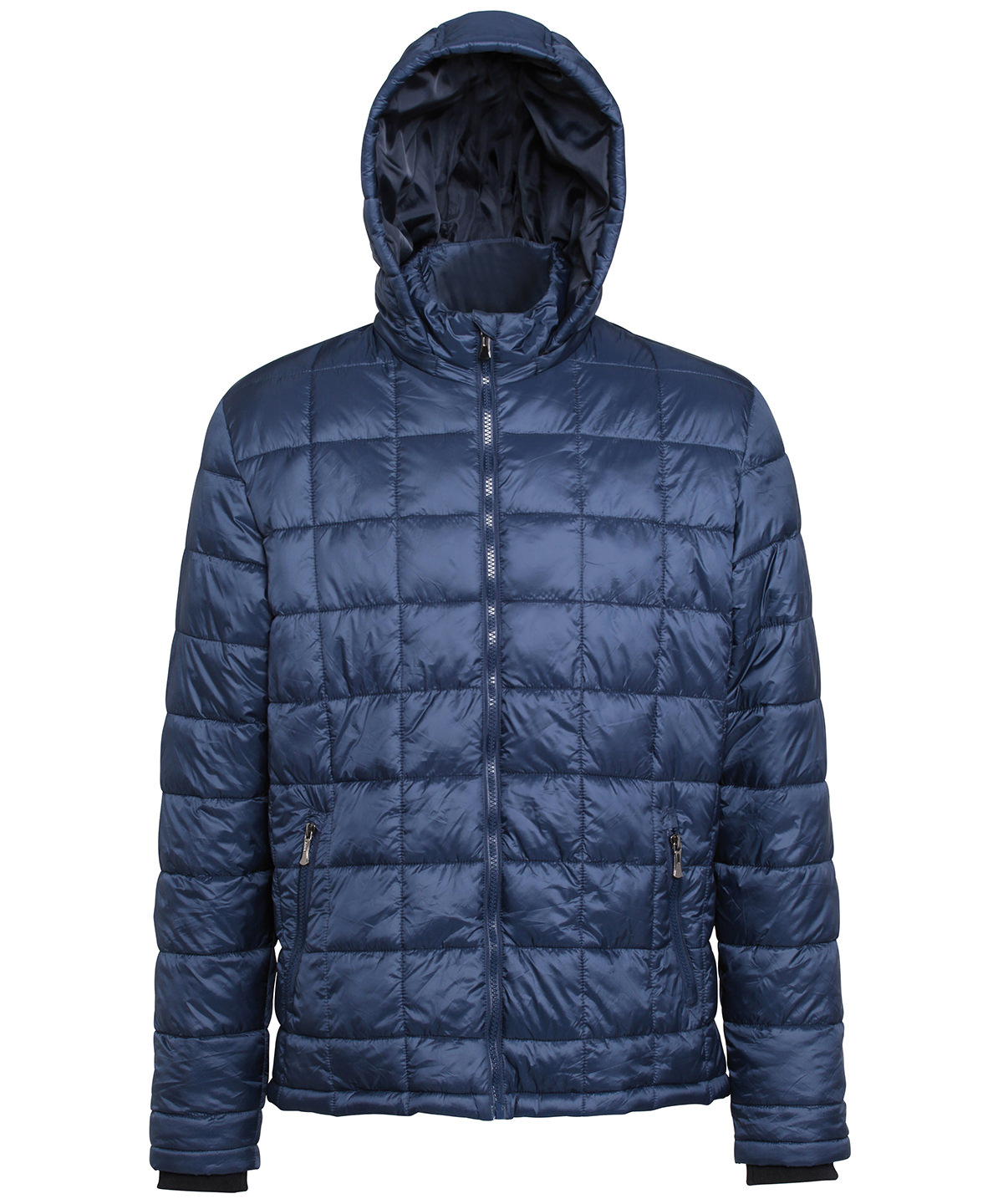TS025 | Box quilt hooded jacket
