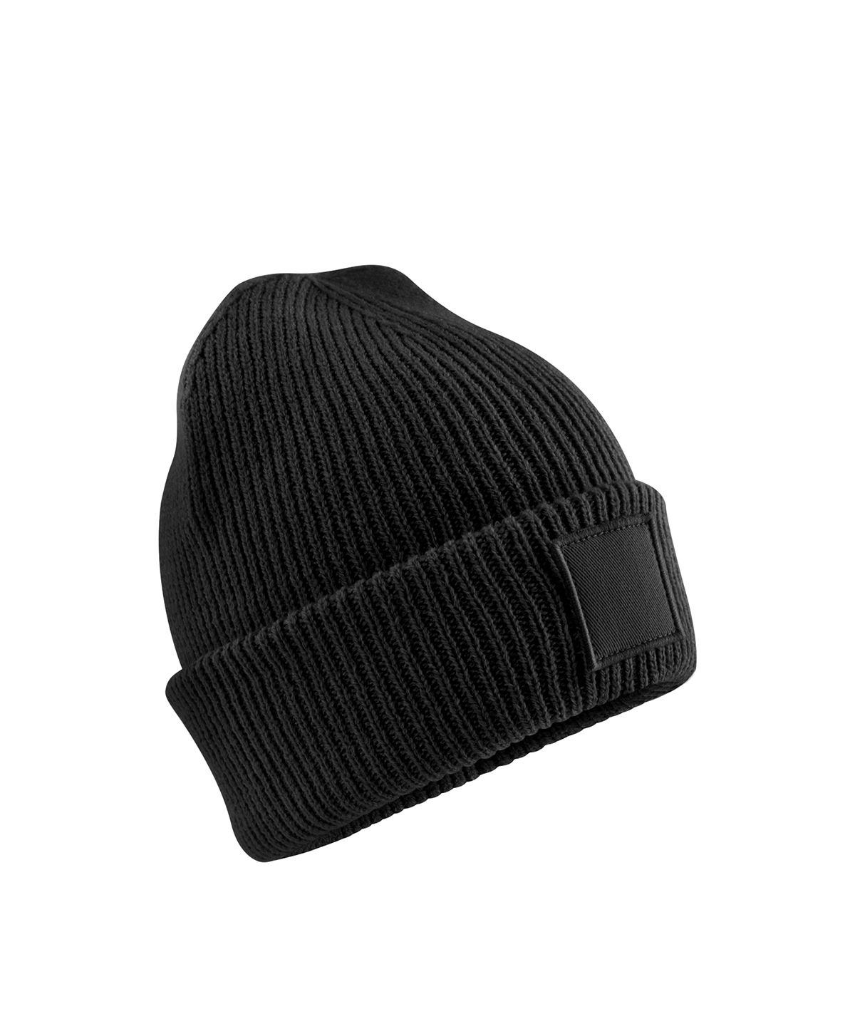 B336B | Kids deep cuffed tonal patch beanie
