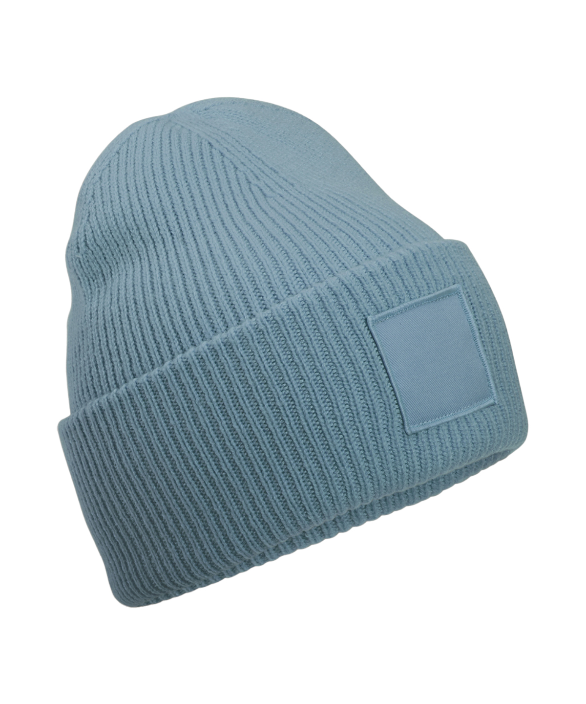B336R | Deep-cuffed tonal patch beanie