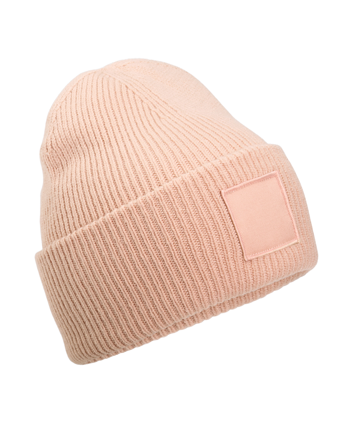 B336R | Deep-cuffed tonal patch beanie
