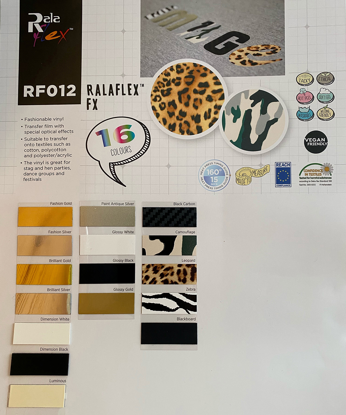 RalaFlex™ Swatch cards